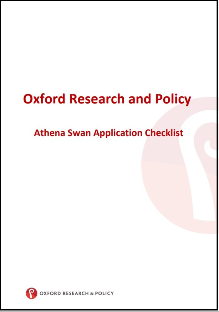 Tools to Support Departmental Athena Swan Applications - Oxford ...